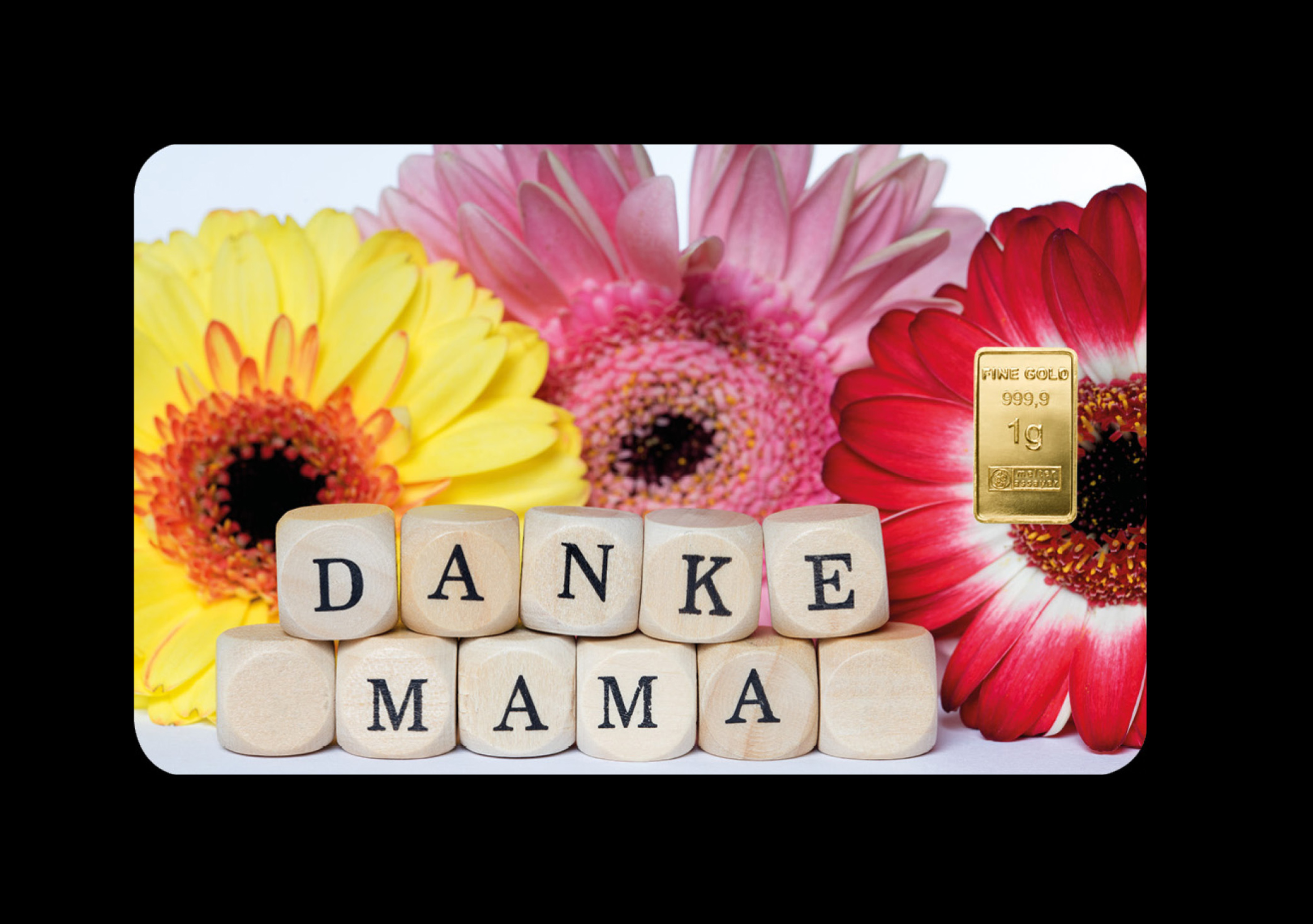 FineCard 1g - Danke Mama | Goldzeiten.de