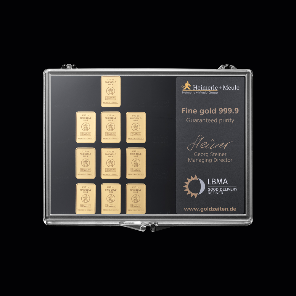 UnityBar Collection 1 Oz 10 x 1/10 Oz | Goldzeiten.de